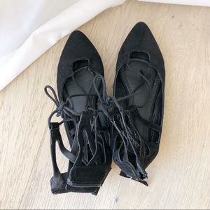 Missguided | Shoes | 3 For 25 Missguided Lace Up Flats | Poshmark